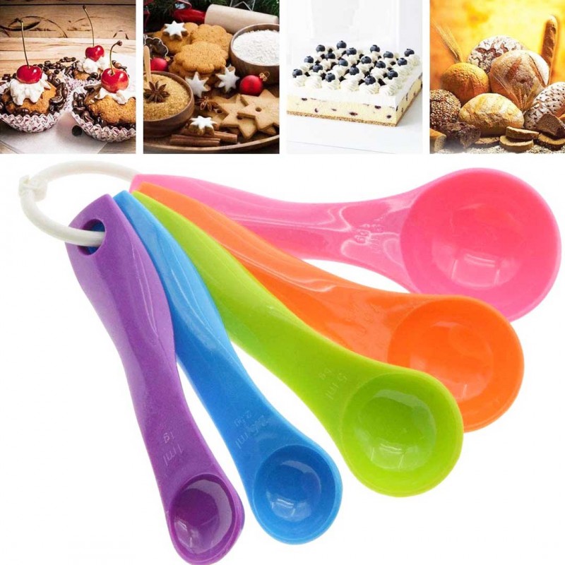 Plastic Measuring Spoons Accurately Measure Ingredients for Baking and ...