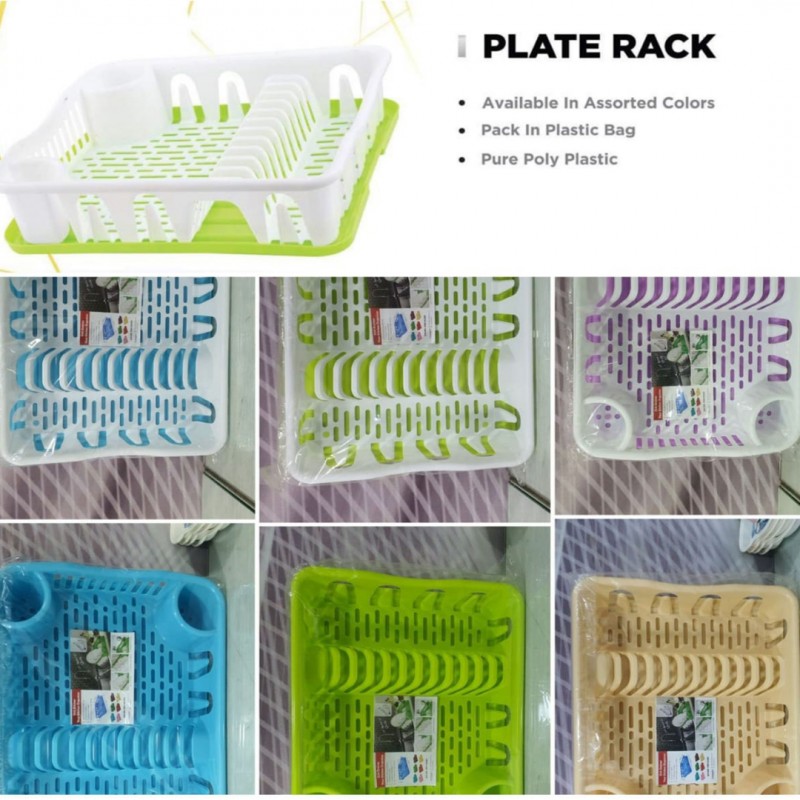 Plastic Dish Rack Plate Drying Cutlery Holder