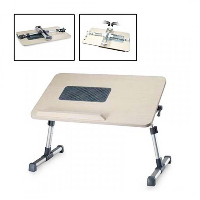 Ergomanic Wooden Laptop table with Cooling Fan
