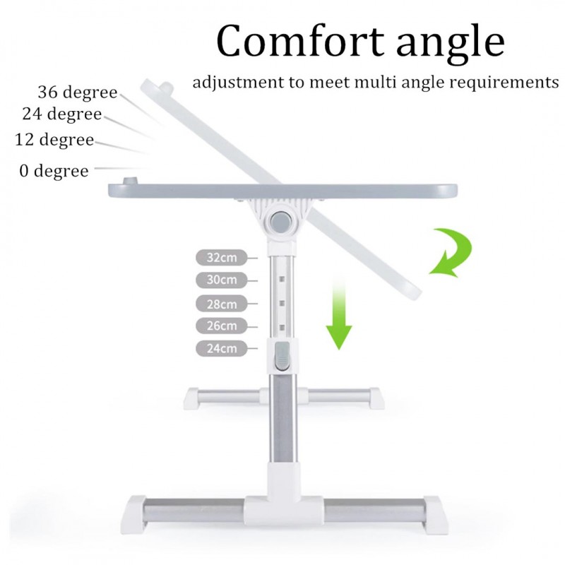 Ergomanic Wooden Laptop table with Cooling Fan