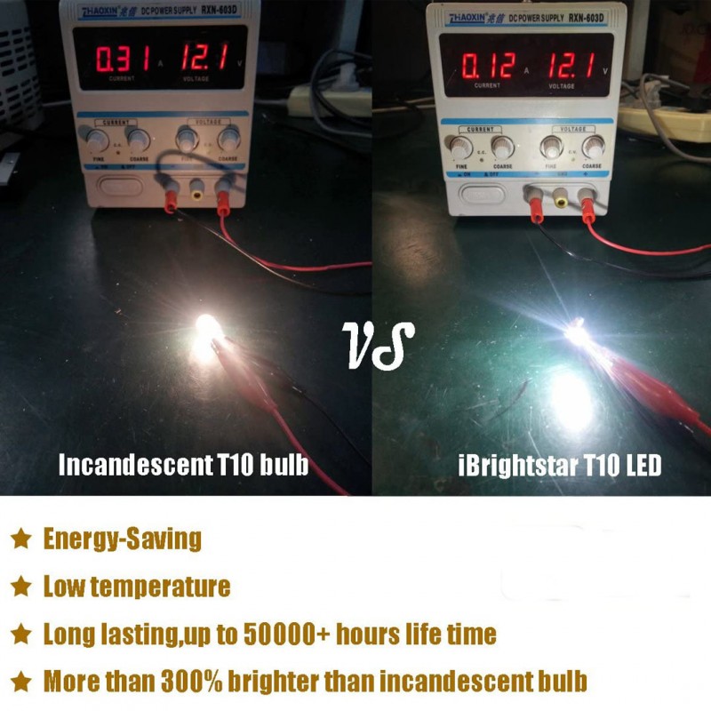 High Power Car Parking Bulb - White - T10 - 12V