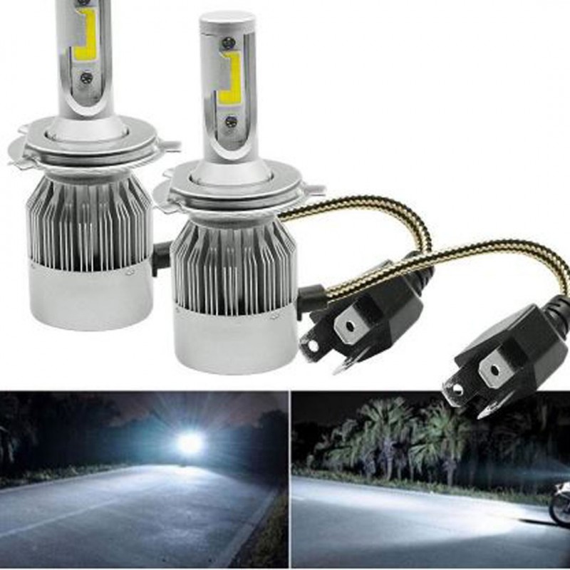 5D Super LED Head Light Bulb - H4