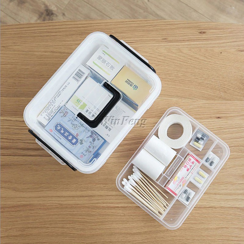 Household First Aid Kit 2 Layer Medical Box