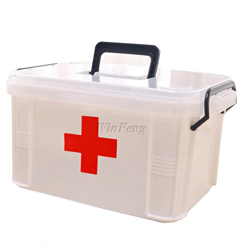 Household First Aid Kit 2 Layer Medical Box