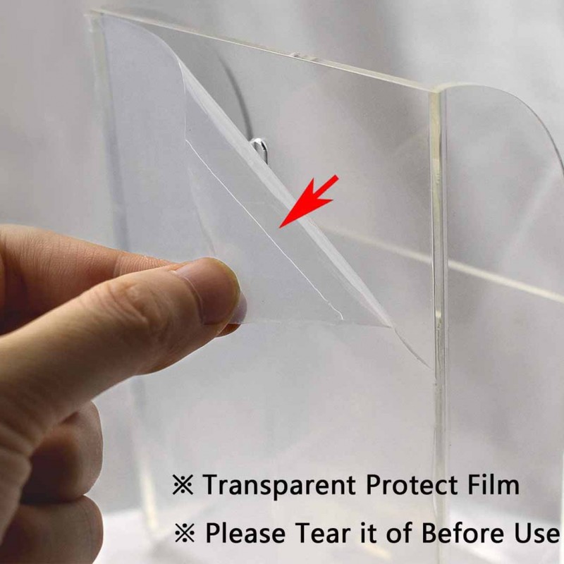 Transparent Wall Mount Remote Control Holder Phone Charging Storage Holder