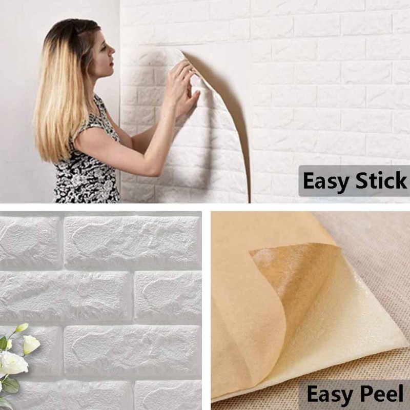 3D Wall Panels Peel and Stick Wallpaper Pack Of 05