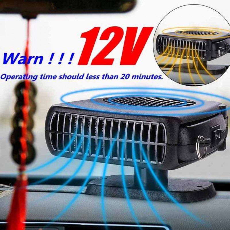 Auto Car Fan Heater Defroster 2 In 1 Portable Auto Fan