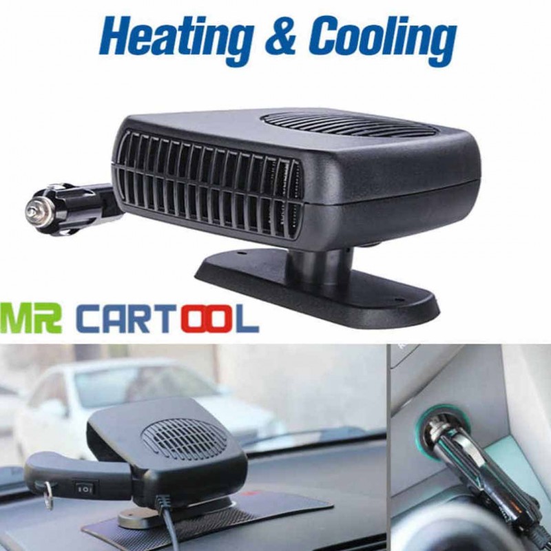Auto Car Fan Heater Defroster 2 In 1 Portable Auto Fan