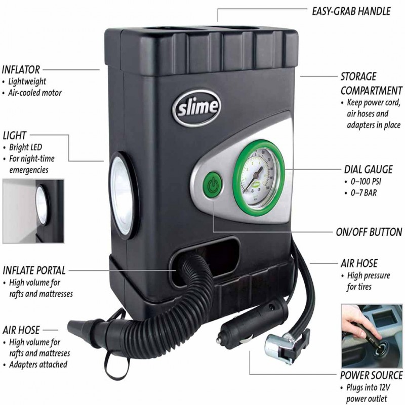All Purpose Dual Raft Pump Tire Inflator