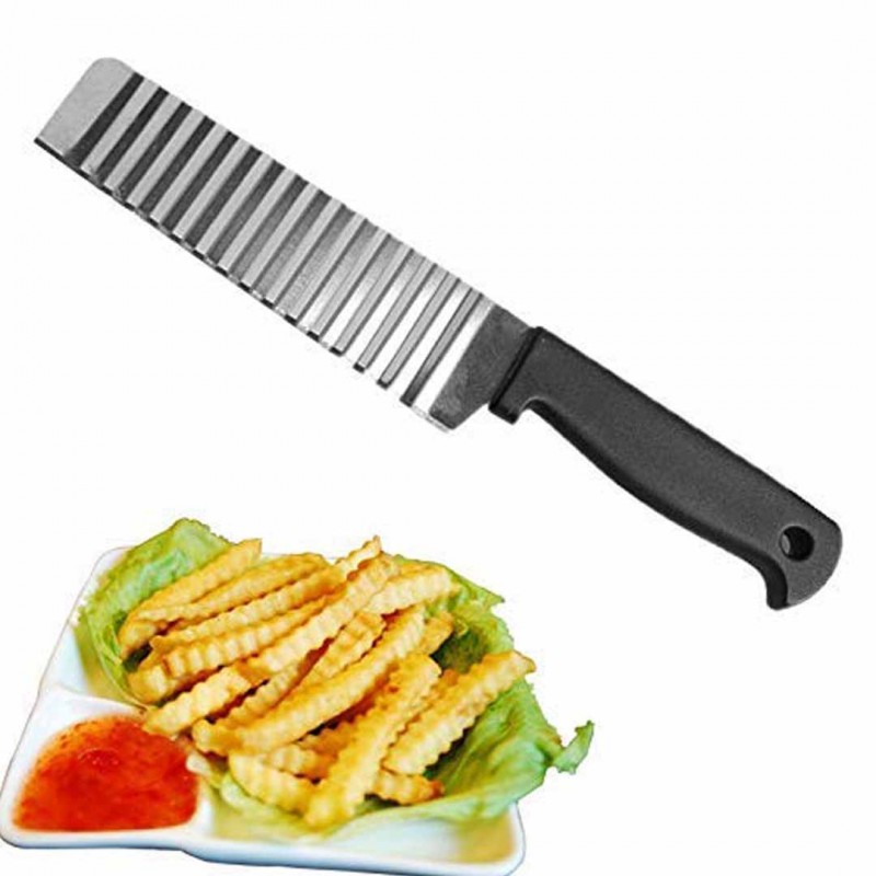 Stainless Steel Wave Knife Corrugated Knife for French Fries Vegetables ...