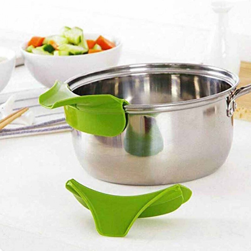 Anti-Spill Funnel Prevent Messy Spills When Pouring from Pots, Pans ...