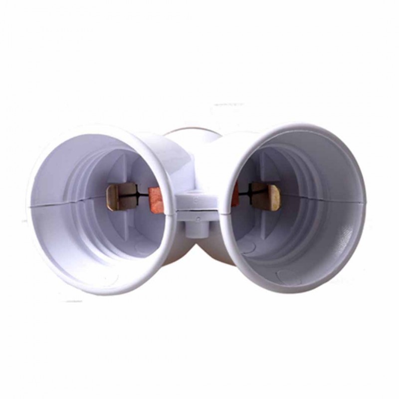 2x E27 Adapter E27 to Dual Converter