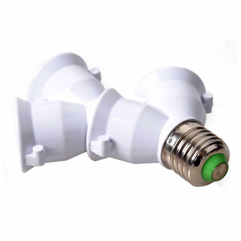 2x E27 Adapter E27 to Dual Converter
