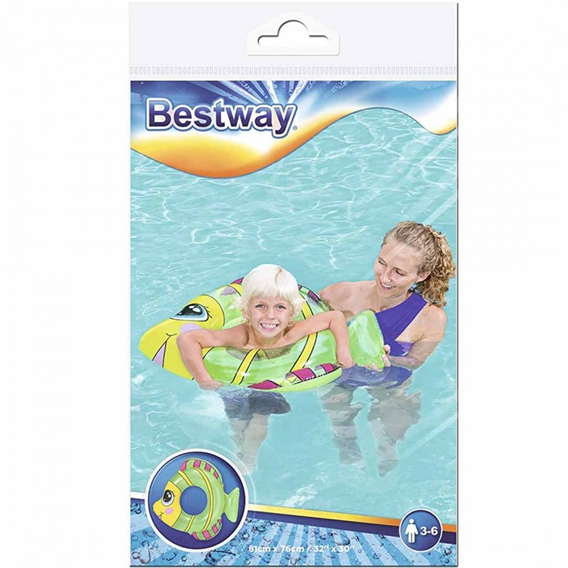 Friendly Fish Swim Ring Tube for Kids