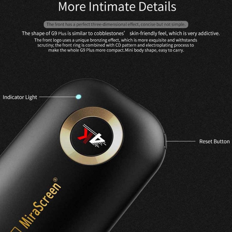 Mirascreen G9 Plus 2.4g 5g 1080p/4k Wireless Hdmi Wifi Dongle Mirror ...