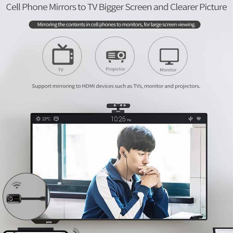 Mirascreen G9 Plus 2.4g 5g 1080p/4k Wireless Hdmi Wifi Dongle Mirror ...