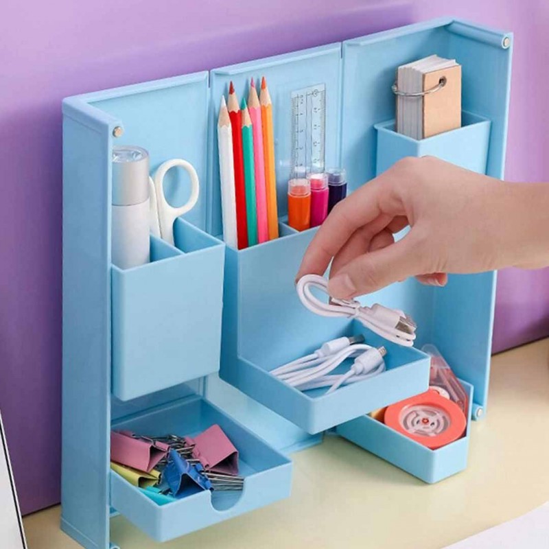 Foldable Pencil Case Magnetic Stationery Box