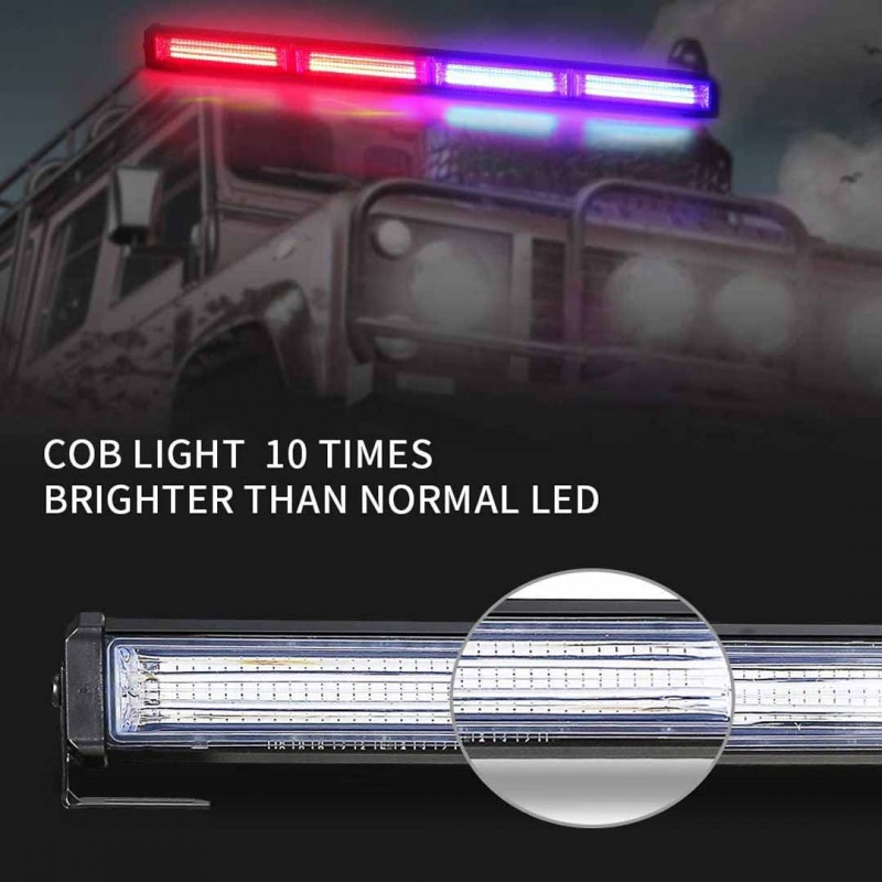 Car Red Blue Strobe LED Light Bar