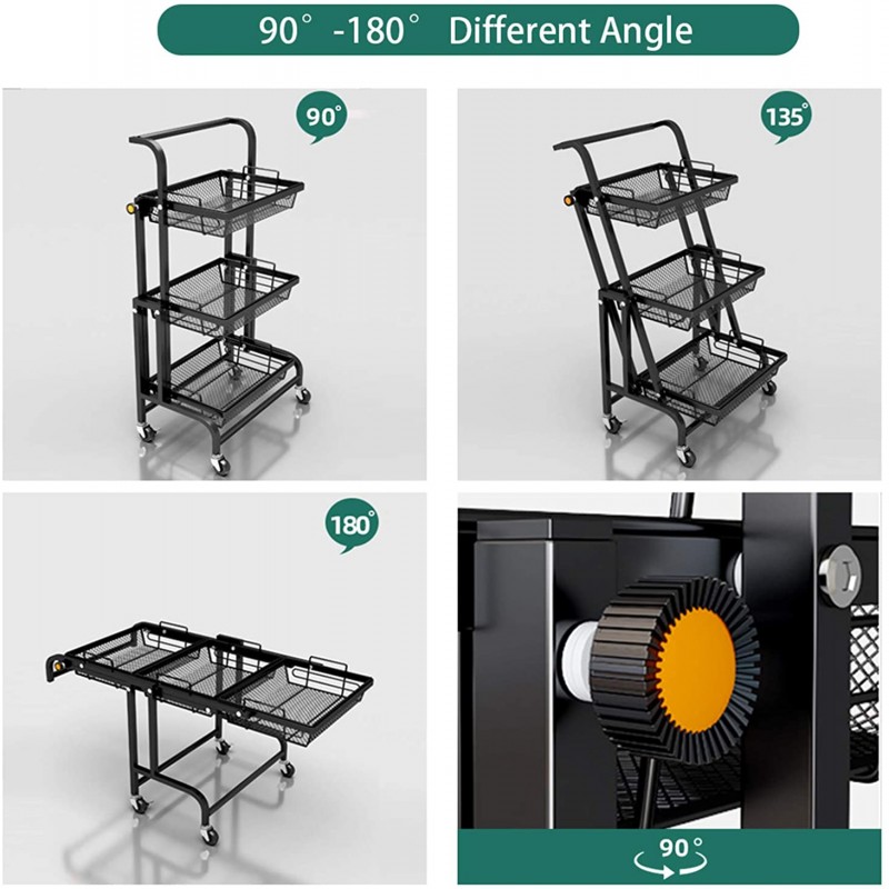 3 Tier adjustable Utility Cart