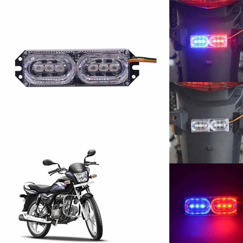 2-Red & Blue Flasher Light