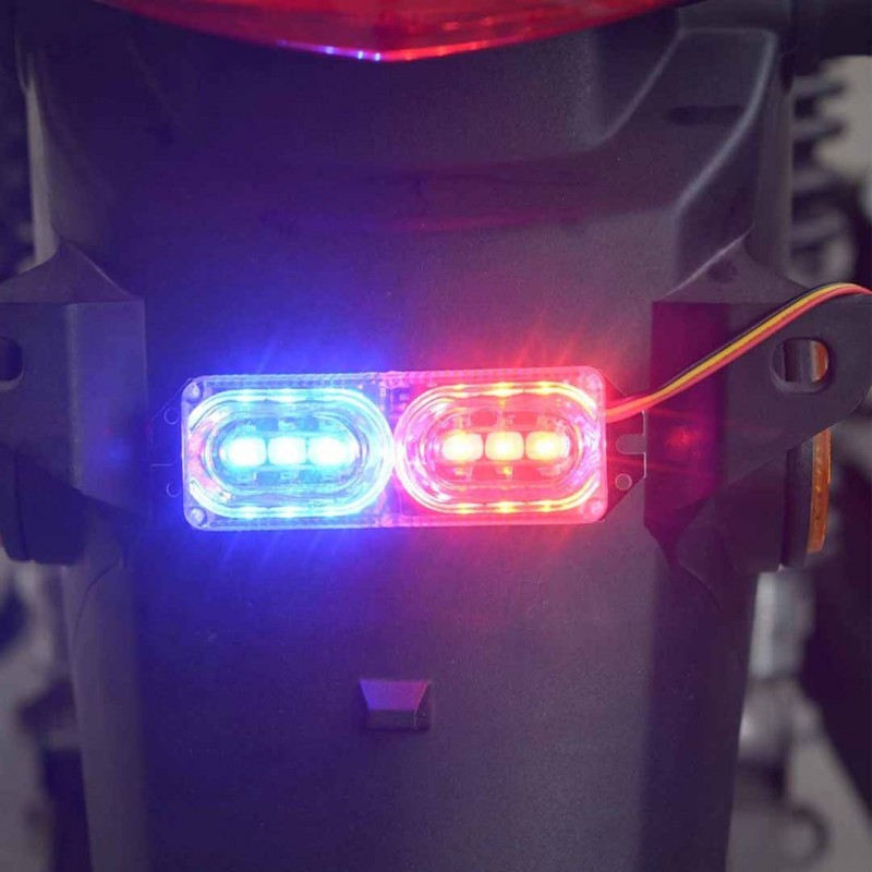 2-Red & Blue Flasher Light