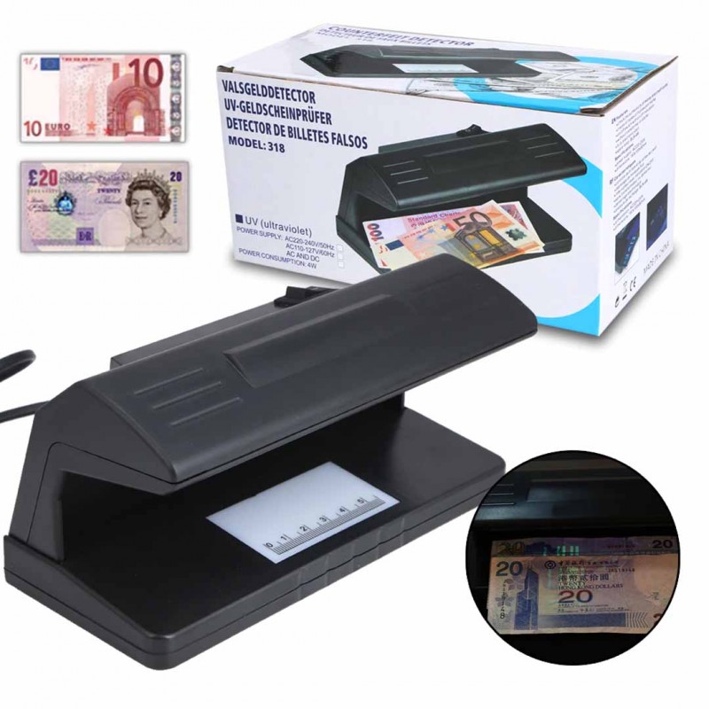 UV Light Counterfeit Bill Currency Money Detector