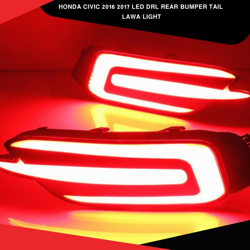 Honda Civic 2016 2017 LED DRL Rear Bumper Tail Lawa Light