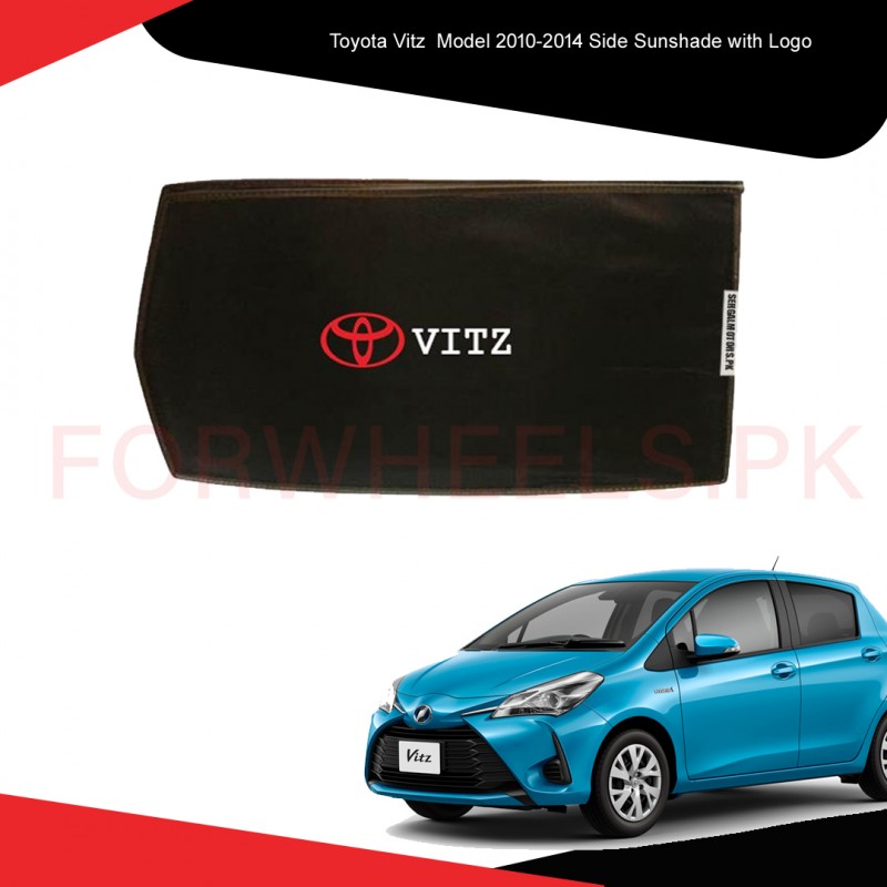 Toyota Vitz Model 2010-2014 Side Sunshade With Logo