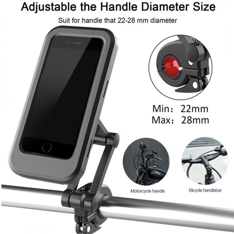 Waterproof Phone Stand Bicycle and Bike Handlebar Mobile Support Mount