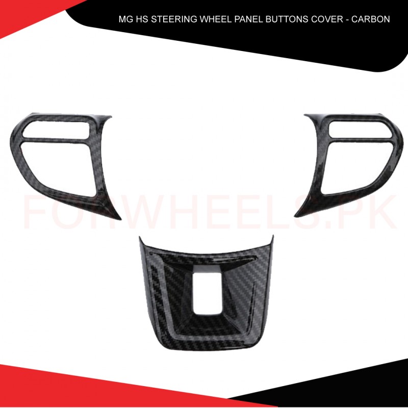 Mg Hs Steering Wheel Panel Buttons Cover Carbon