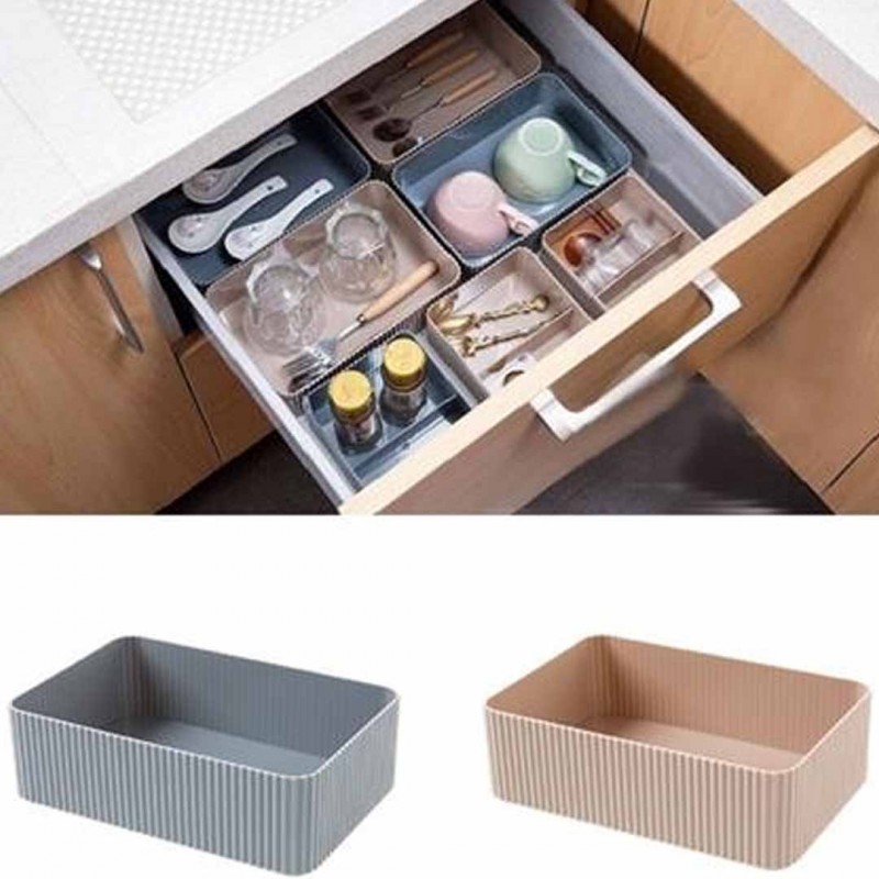 Multipurpose Two Compartment Stackable Organizer