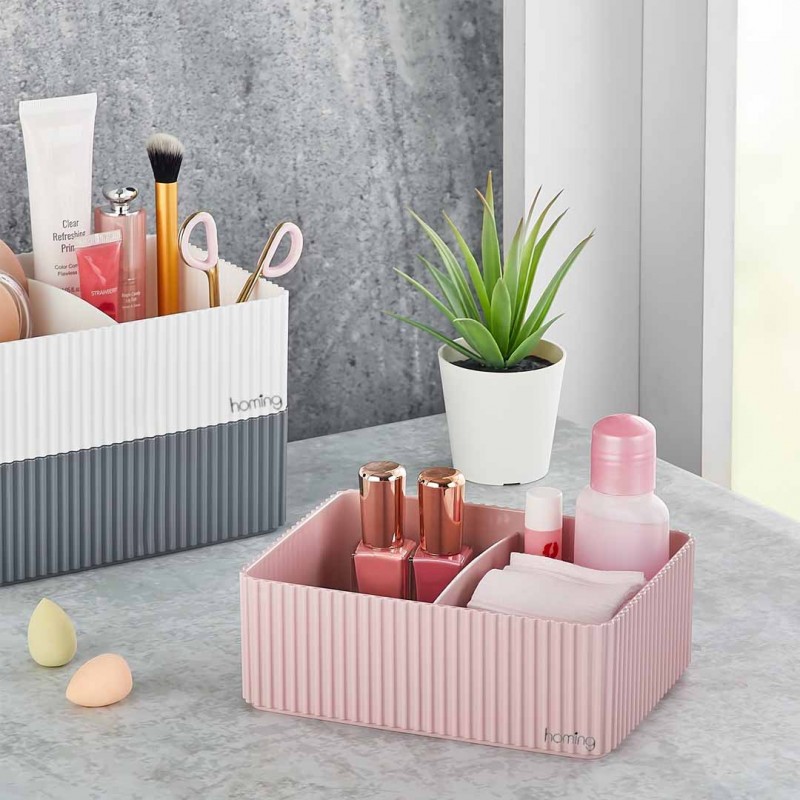 Multipurpose Two Compartment Stackable Organizer