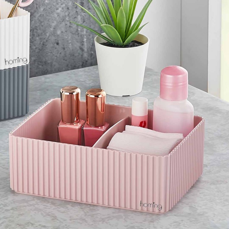 Multipurpose Two Compartment Stackable Organizer