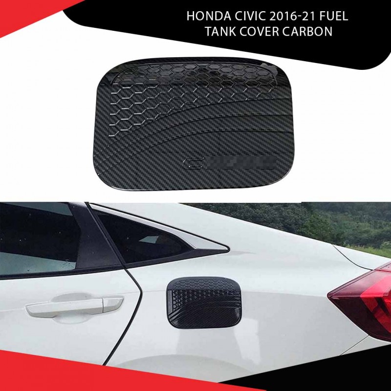 Honda Civic 2016-21 Fuel Tank Cover Carbon