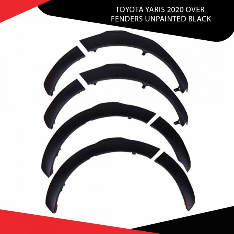 Toyota Yaris 2020 Over Fenders Unpainted Black