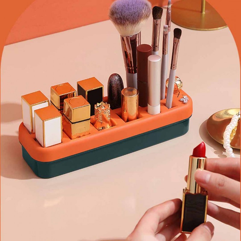18 Grids Silicone Lipstick Storage Box