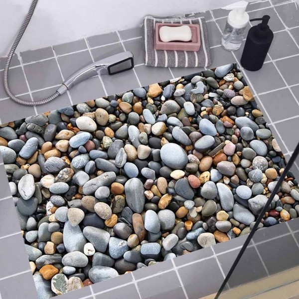 3D Stone Floor Wall Sticker