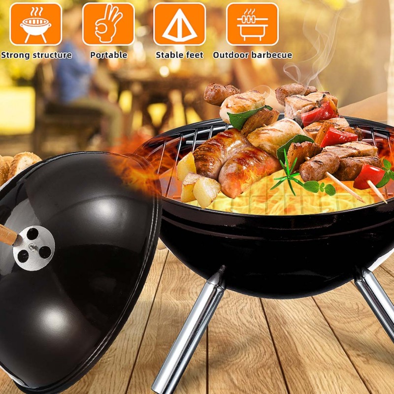 Football Style Counter Top Bar B Que Grill