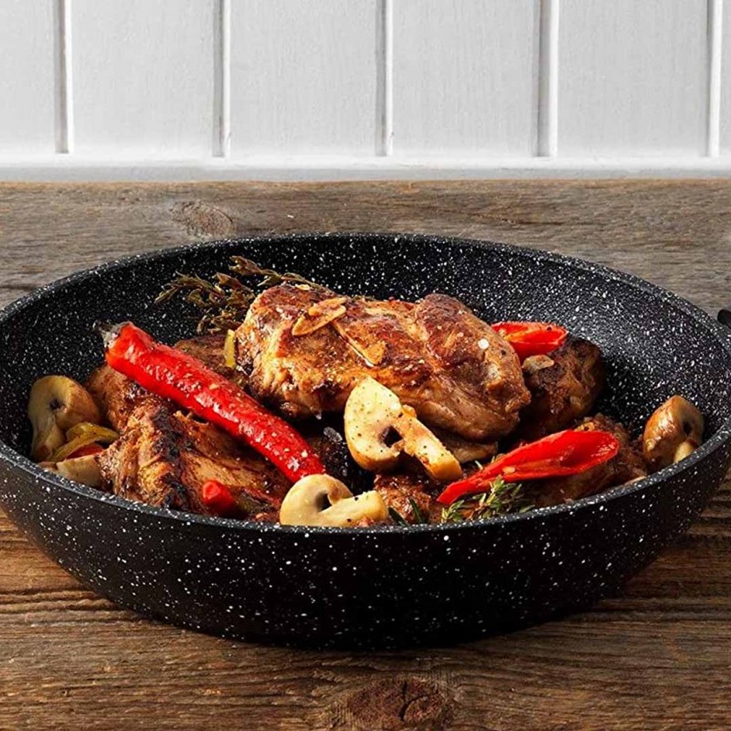 Kitchen Essential Professional Non-Stick Frying Pan with Elegant Marble Finish | Kitchen ...