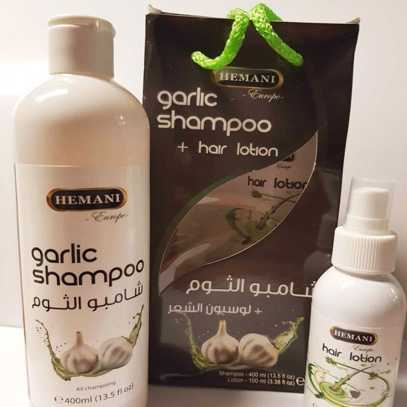 Hemani Garlic Shampoo Plus Hair Lotion