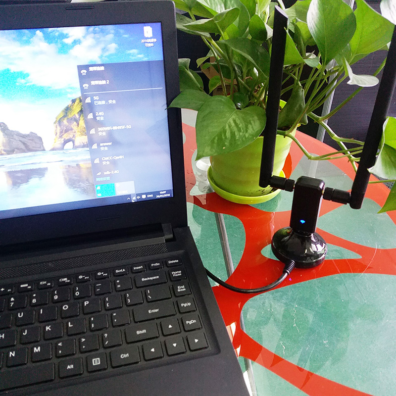 Alfa Wifi Usb W136 3dbi Rtl 8192 Dual Antena Adopter 300 Mb | Shopright.pk