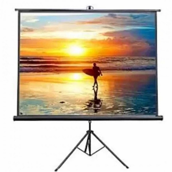 Projector Screen 72 Inch Tripod Portable | Fine Quality 6x6 Feet ...