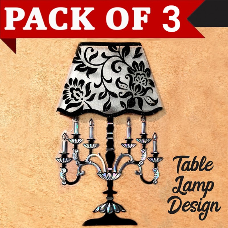 LED Lights Sticker 3D Embellishment Art Lamp Shape Attractive For Wall ...