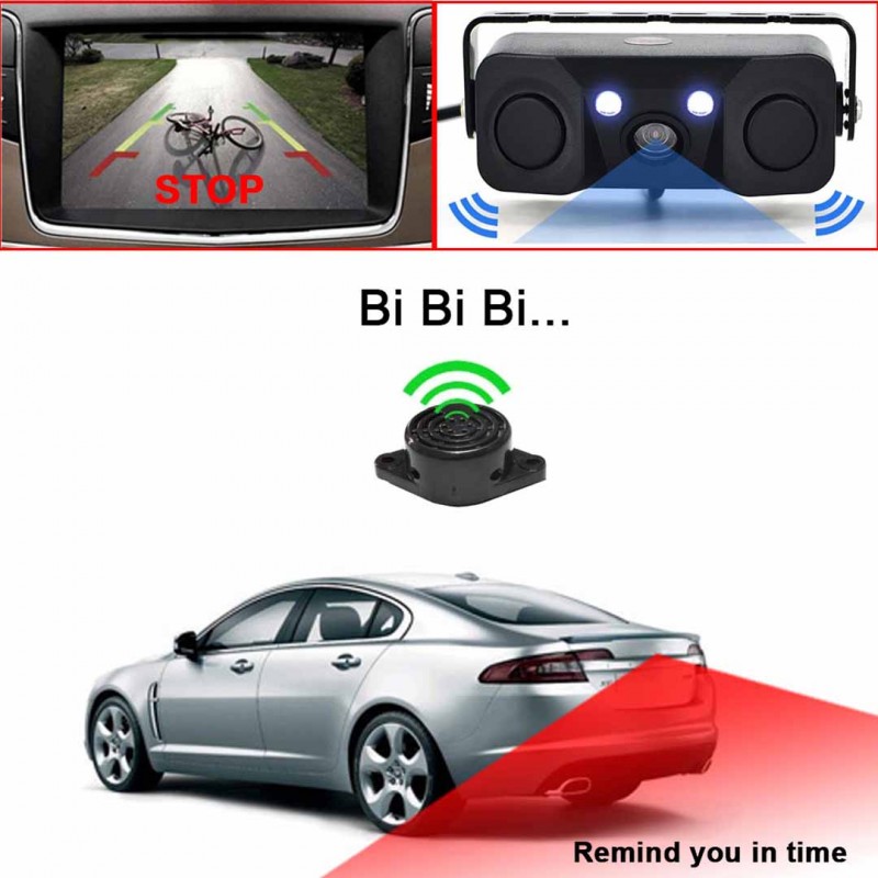 Night Vision Car Rear View Camera With Visible Parking Sensor