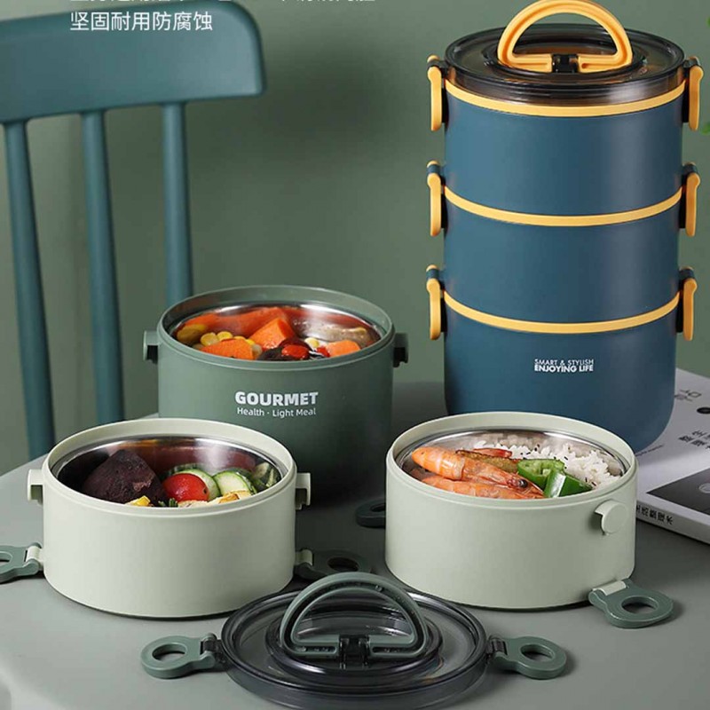 Tier Stainless Steel Thermal Bento Lunch Box