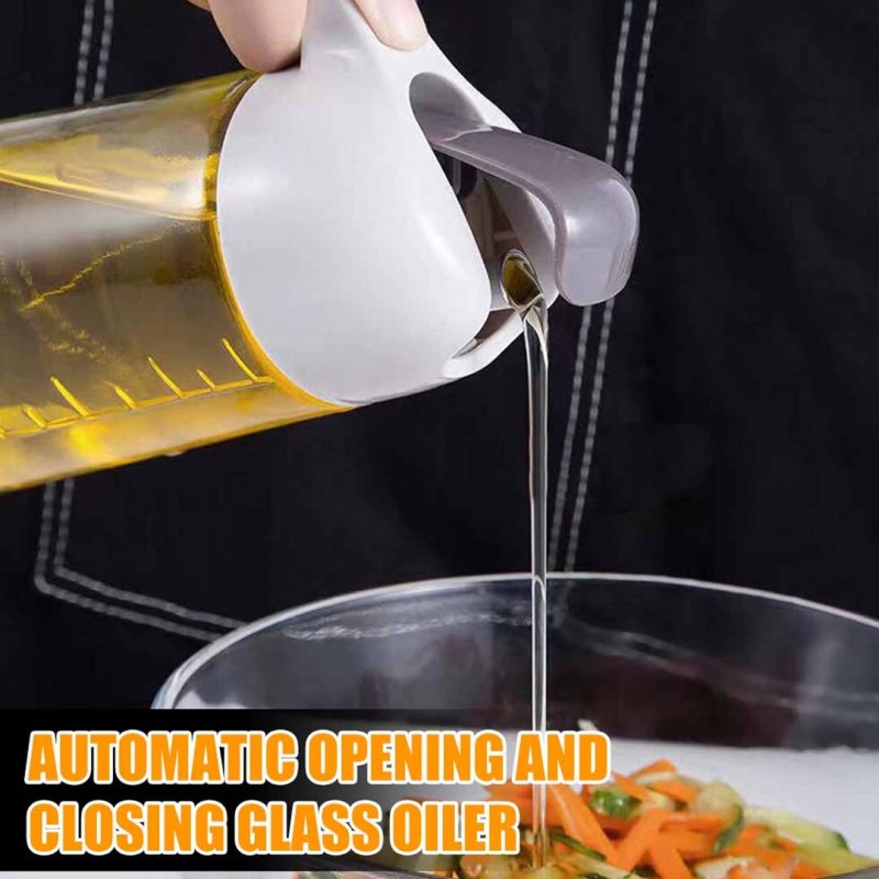 Oil Dispenser Bottle Auto Open Oil Bottle