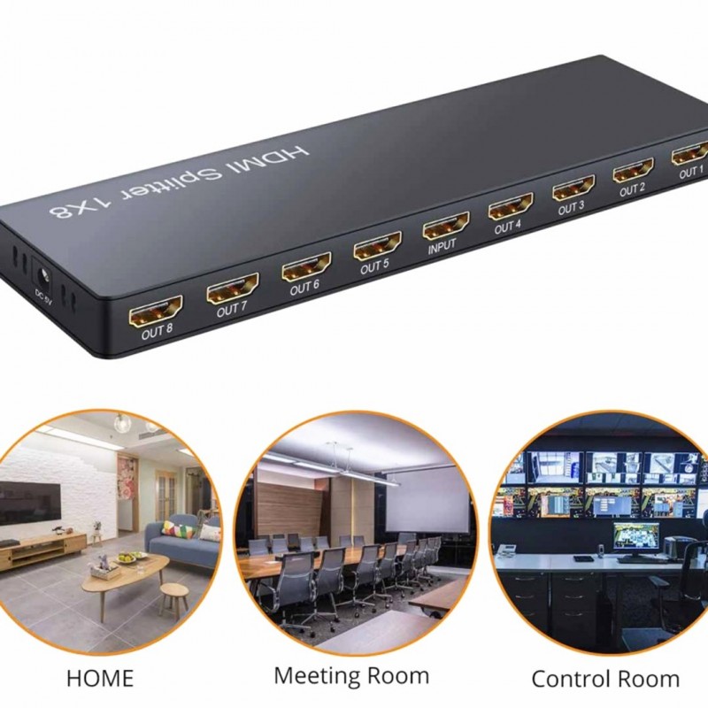 HDMI Splitter 8 Port 2k 4k | Shopright.pk
