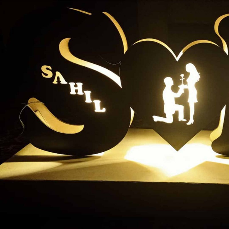 Customized Couple Alphabet Name