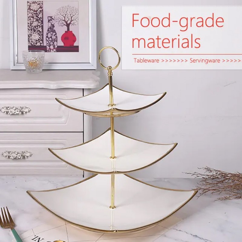 3 Layer Ceramic Cake Stand