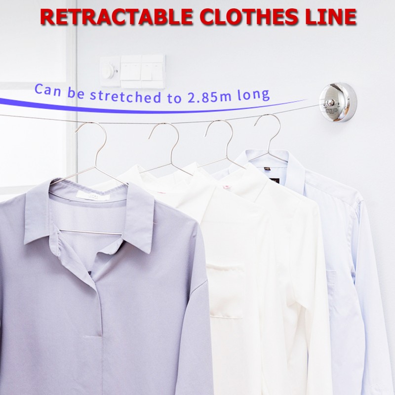 Retractable Clothes Line Home Laundry Hanger Drying